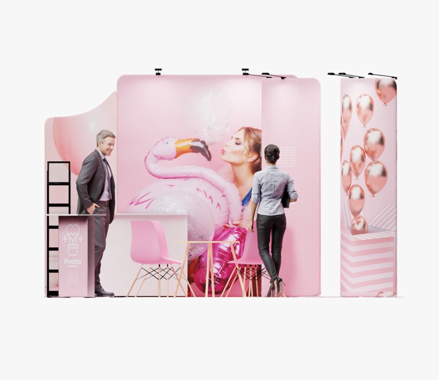 Trade show booth 4x4 - Exhibition display stands | LaboPrint.eu