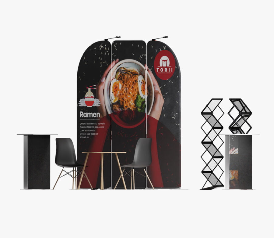 Trade show booth 4x4 - Exhibition display stands | LaboPrint.eu