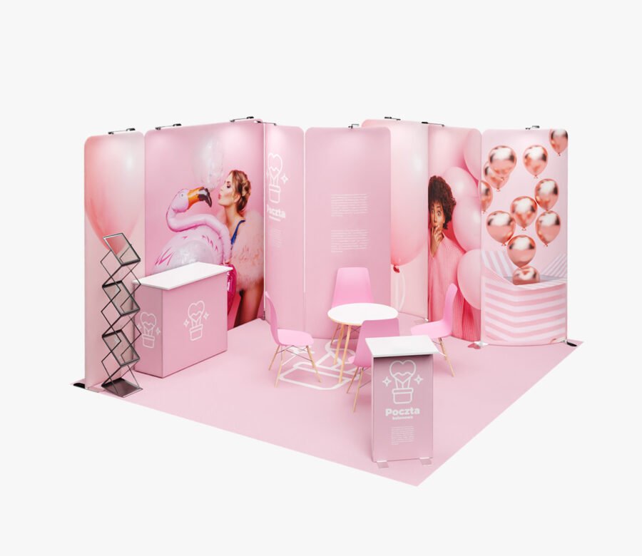 Trade show booth 4x4 - Exhibition display stands | LaboPrint.eu