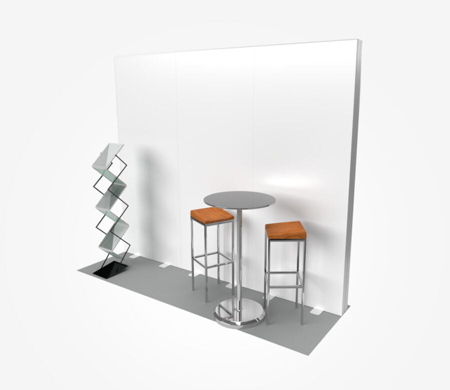 Modular exhibition stand 1x3 - Promotional stands | LaboPrint.eu