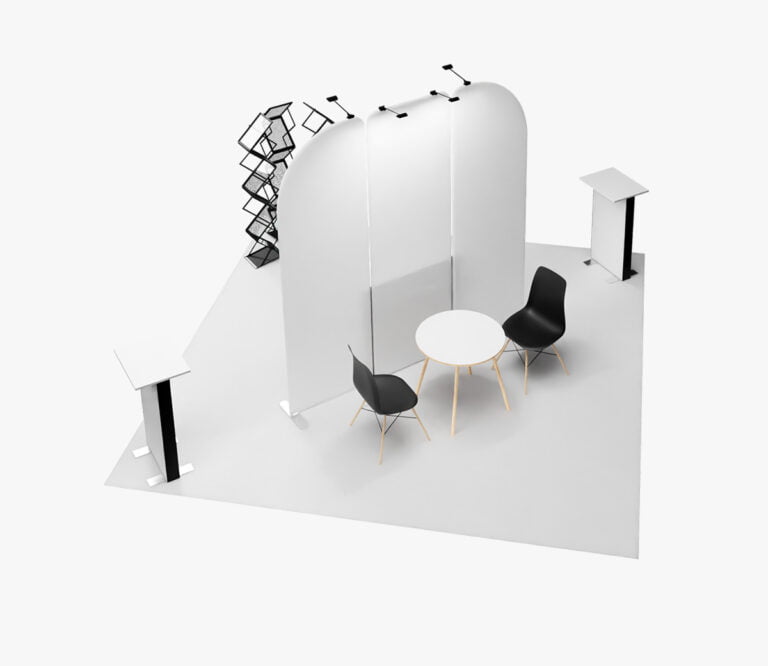 Trade show booth 4x4 - Exhibition display stands | LaboPrint.eu