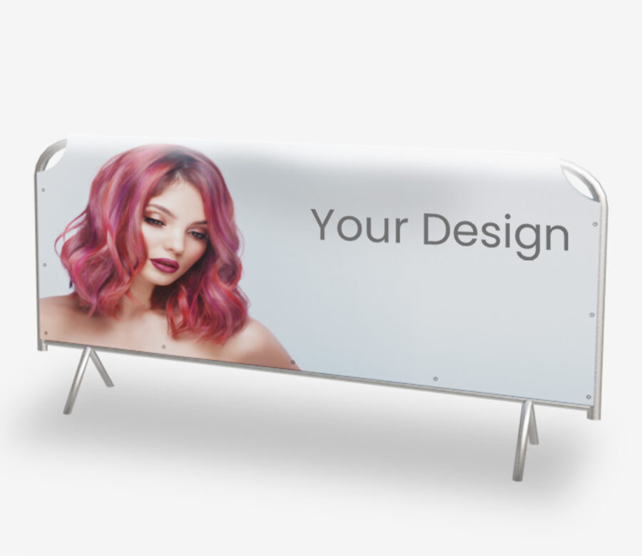 Crowd barrier cover - Ready-made solutions | LaboPrint.eu