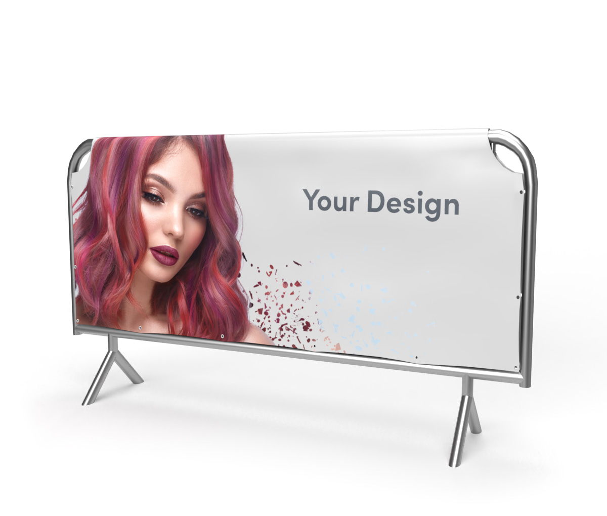 Crowd barrier cover - Ready-made solutions | LaboPrint.eu