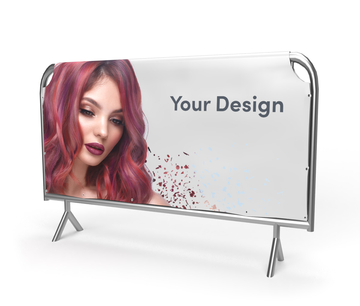 Crowd barrier cover - Ready-made solutions | LaboPrint.eu