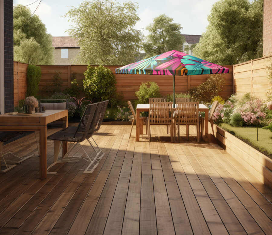 Bar parasol with frills - Ready-made solutions | LaboPrint.eu