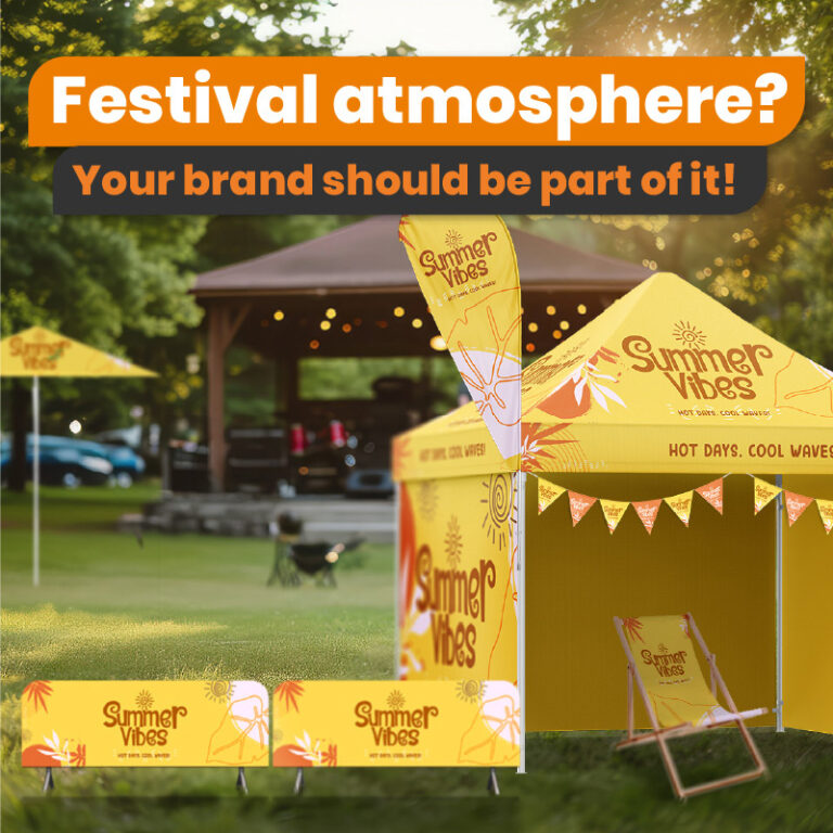 Advertising products for outdoor events | LaboPrint.eu